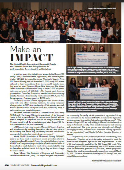 Community Magazine: Make An Impact - Impact 100 Jersey Coast